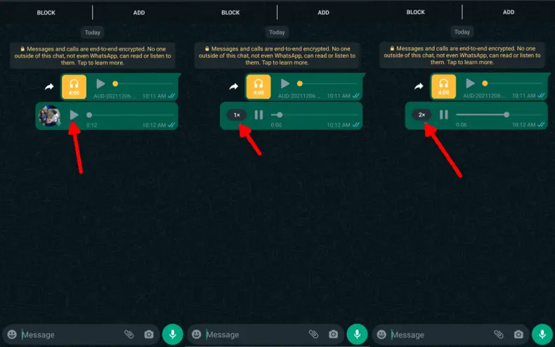 Cara Mempercepat Pesan Suara Whatsapp Sampai 2X - DroidSmile